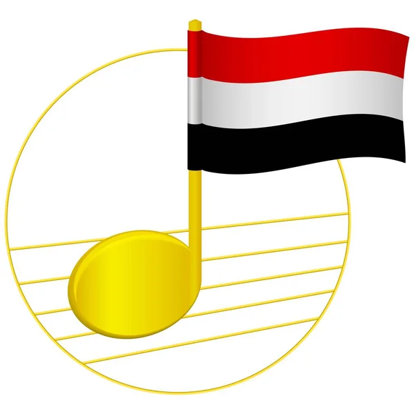 Musical note with german flag colors — Stock Photo © paulistano #29793845