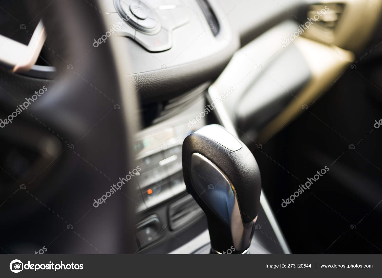 Car Interior Driver Side View. Modern Car Interior Design — Stock Photo ...