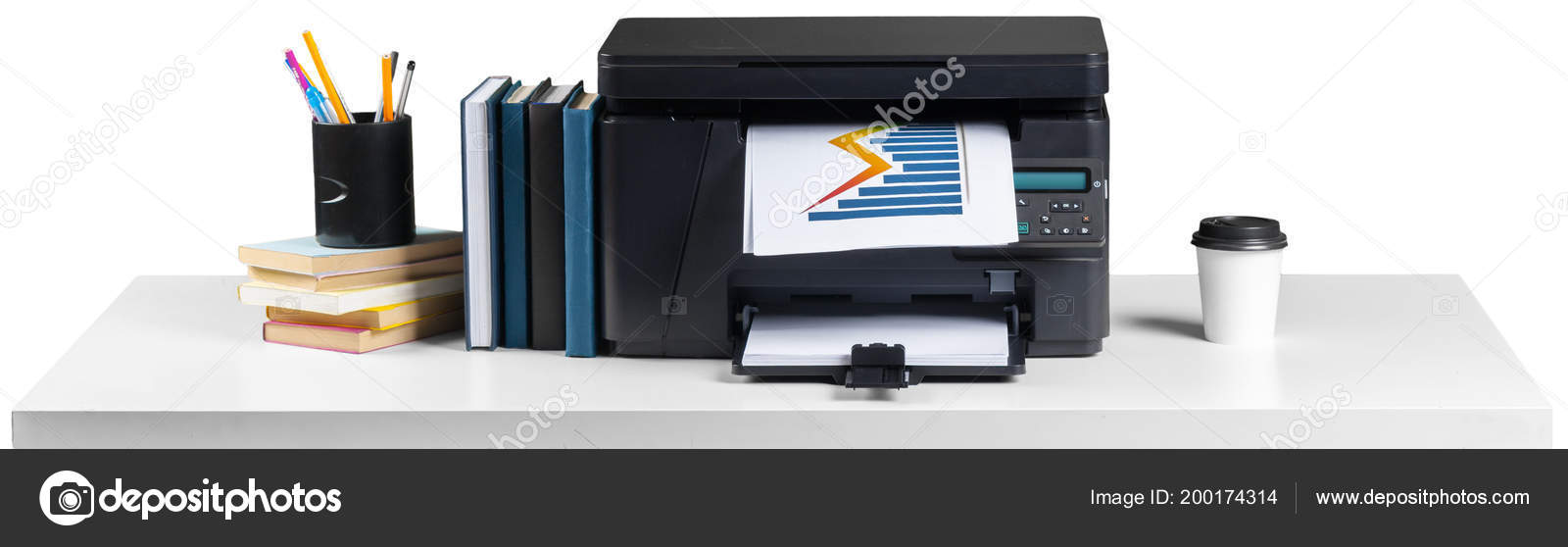Printer Copier Machine White Background — Stock Photo © Fotofabrika ...
