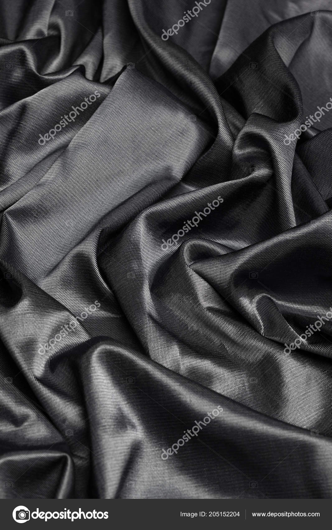 Black Silk Fabric Texture