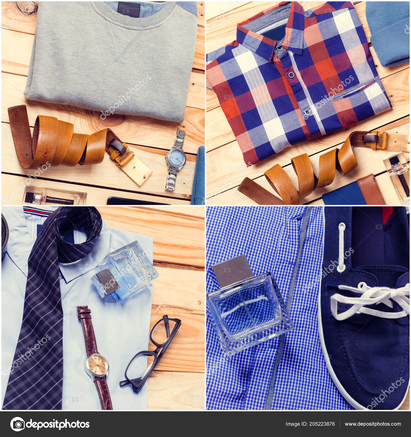 Men Fashion Collage Wallpaper