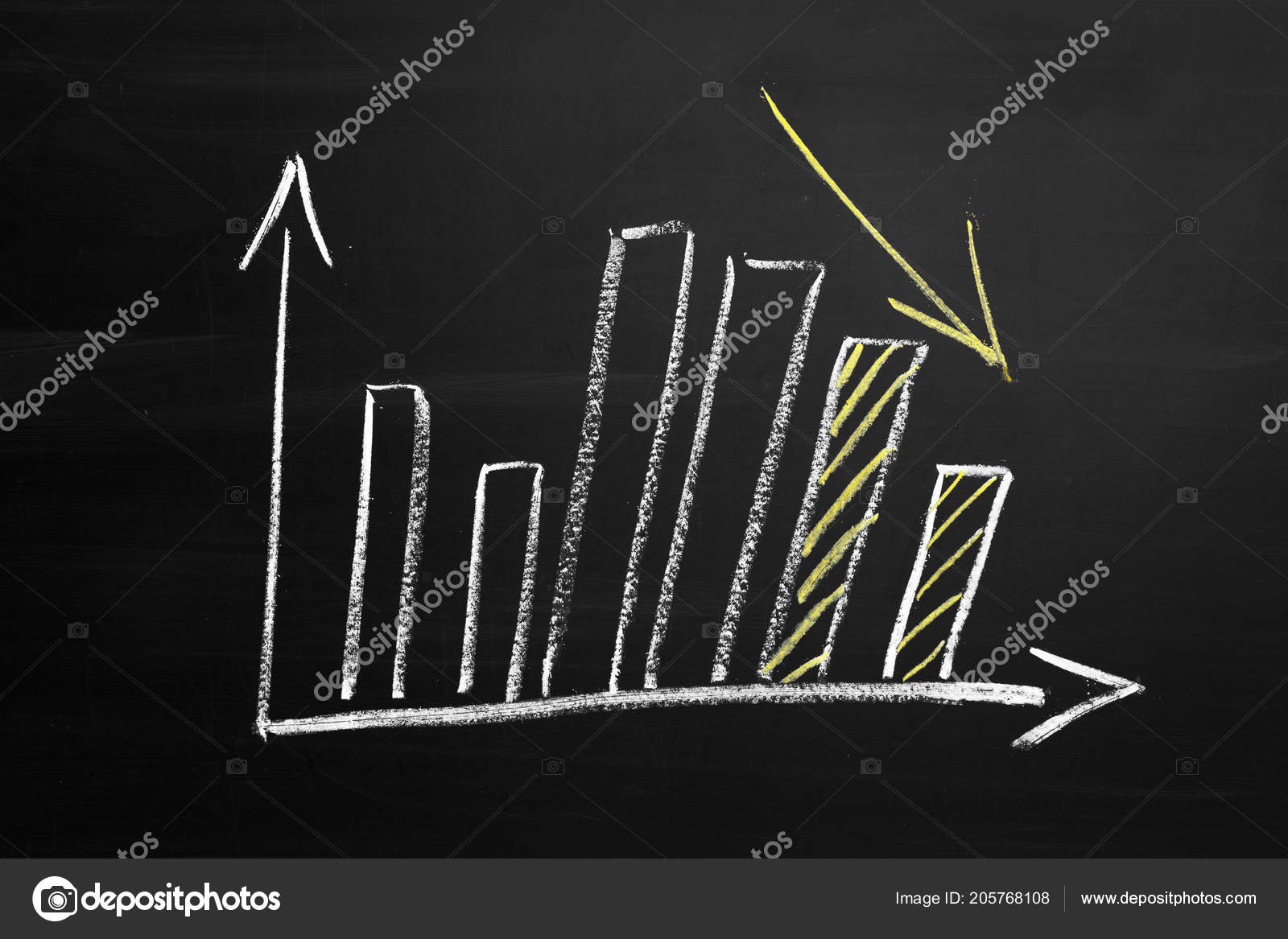Line Graph Blackboard Background Stock Photo by ©Fotofabrika 205768108