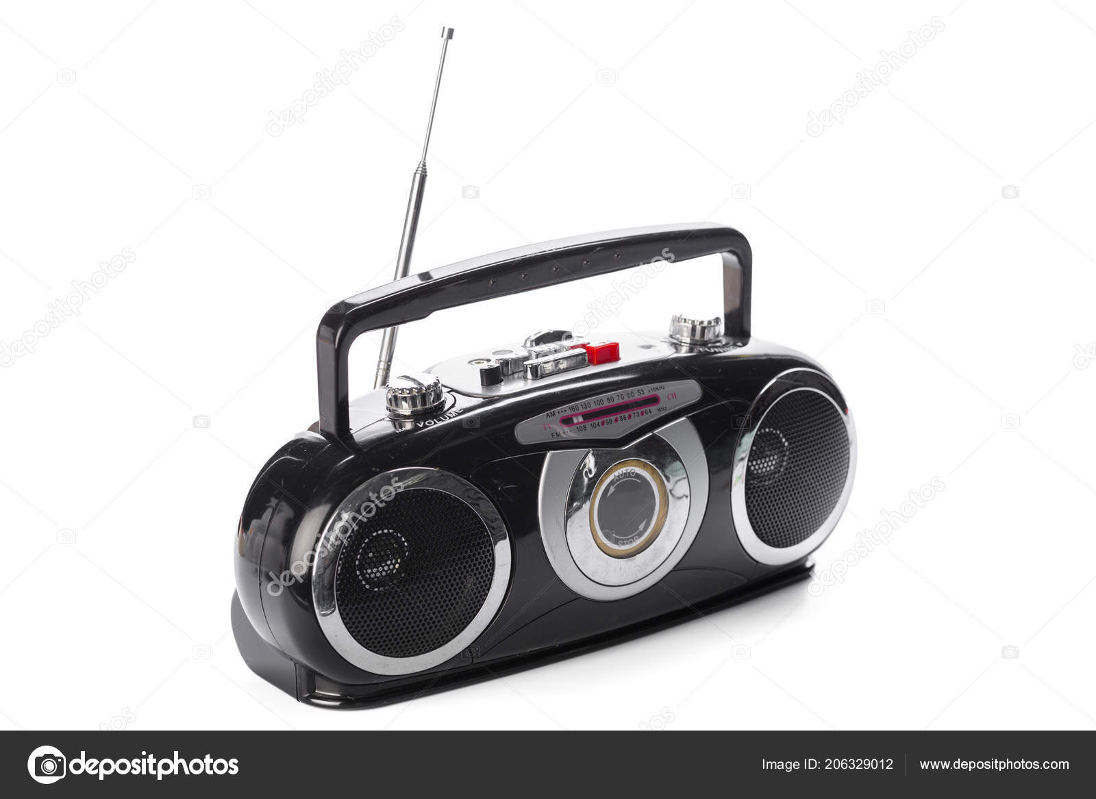 Music Boom Box Isolated White Stock Photo by ©Fotofabrika 206329012