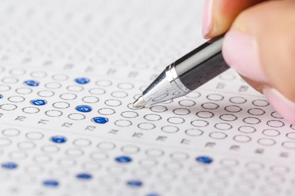 Close View Test Score Sheet Answers — Stock Photo © Fotofabrika #221788598