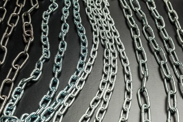 Strong Chains Black Background — Stock Photo © Fotofabrika #205611652
