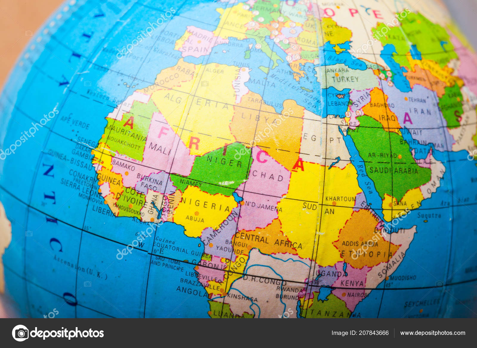 Travel Destination Points Map Indicated Colorful Thumbtacks Stock Photo ...