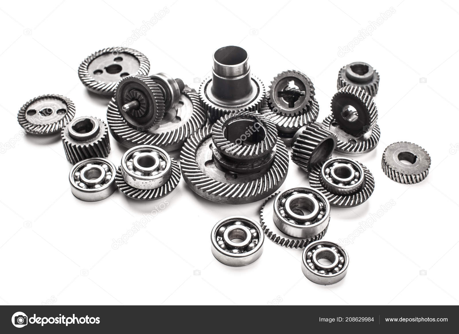 Gear Metal Wheels Isolated White Background — Stock Photo © Fotofabrika ...