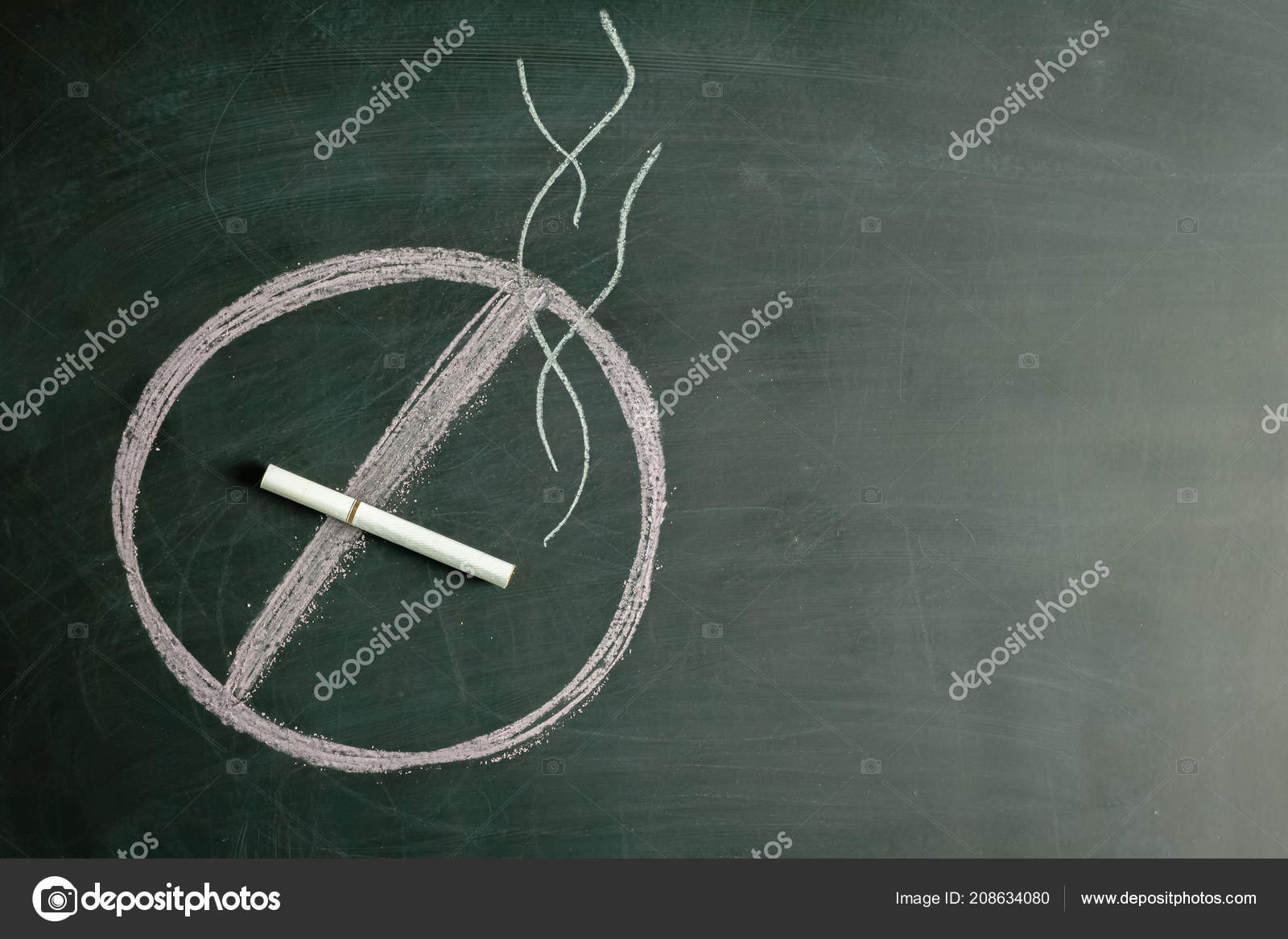 Warning Smoking'' Written Chalk Blackboard — Stock Photo © Fotofabrika ...