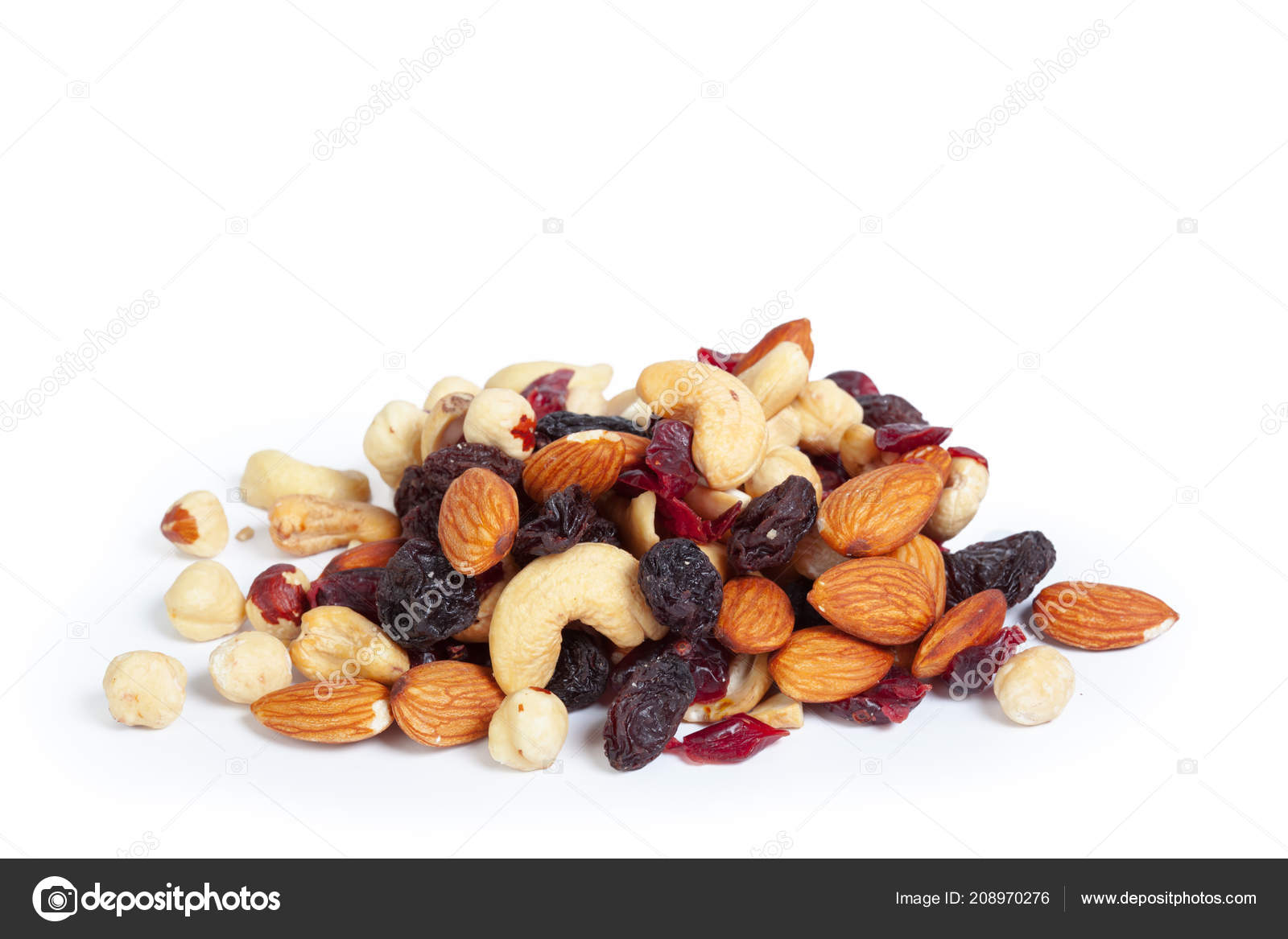 Mixed Nuts Isolated White Background Stock Photo by ©Fotofabrika 208970276