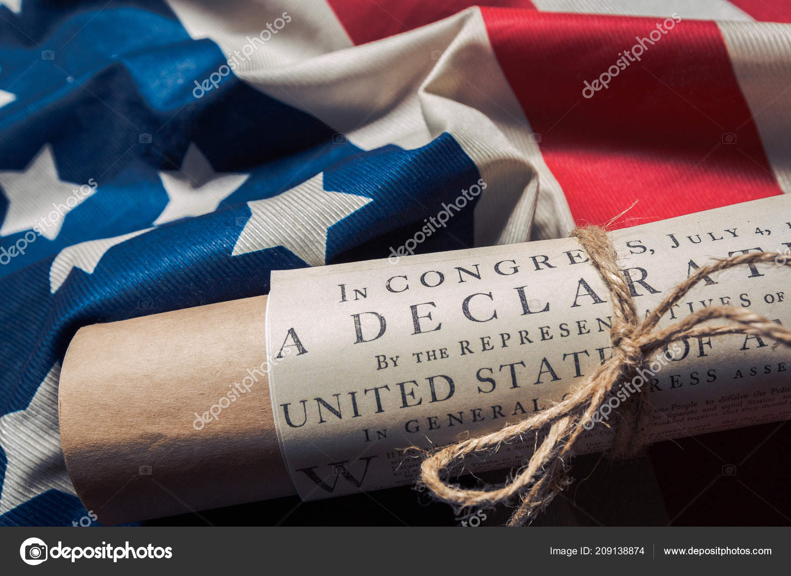 Declaration Of Independence Blank Scroll