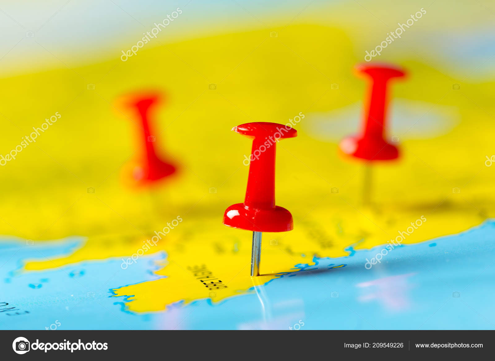 Travel Destination Points Map — Stock Photo © Fotofabrika #209549226