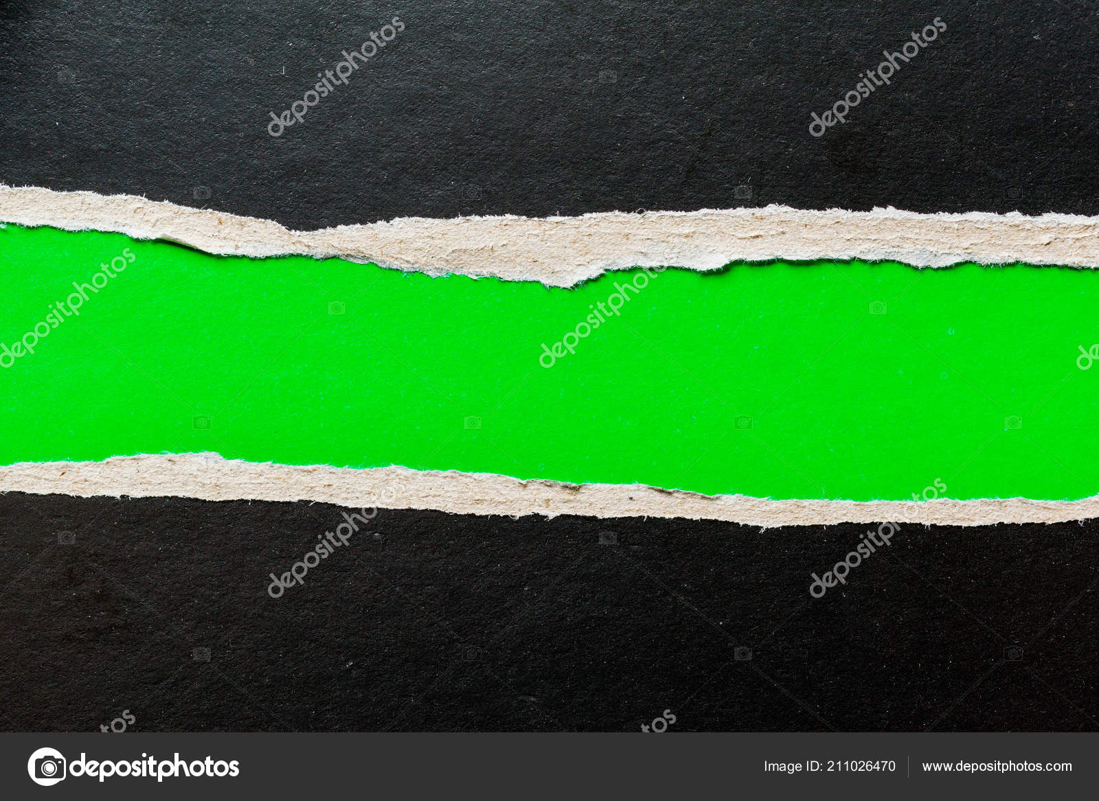 Black Ripped Paper Green Background Close Stock Photo by ©Fotofabrika ...