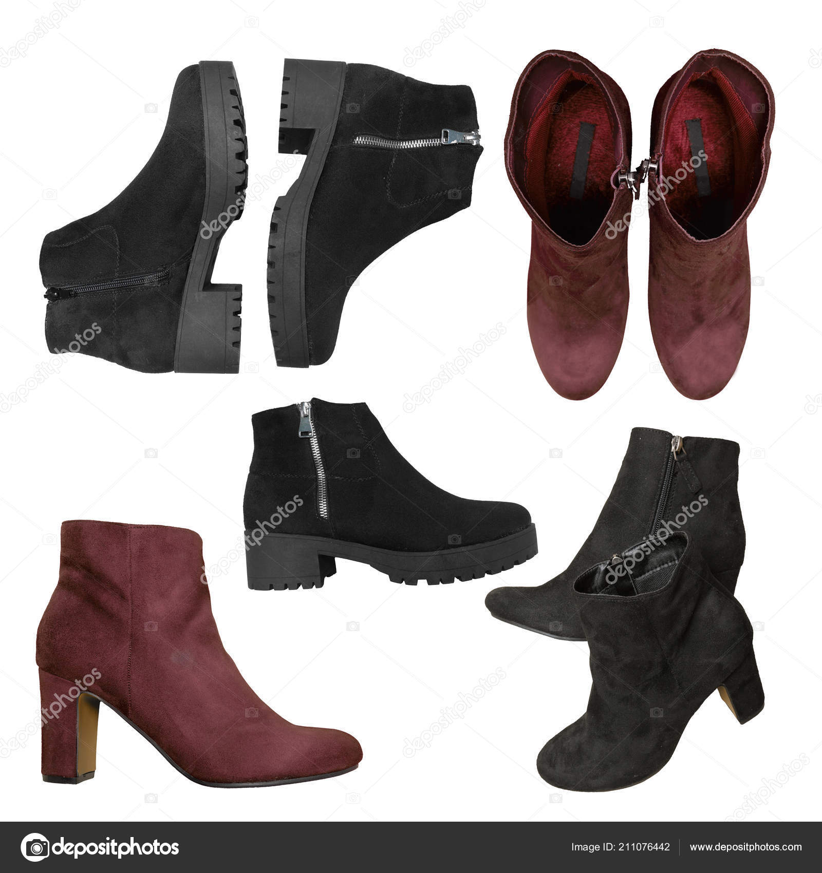 Set Different Shoes White Background Stock Photo by ©Fotofabrika 211076442