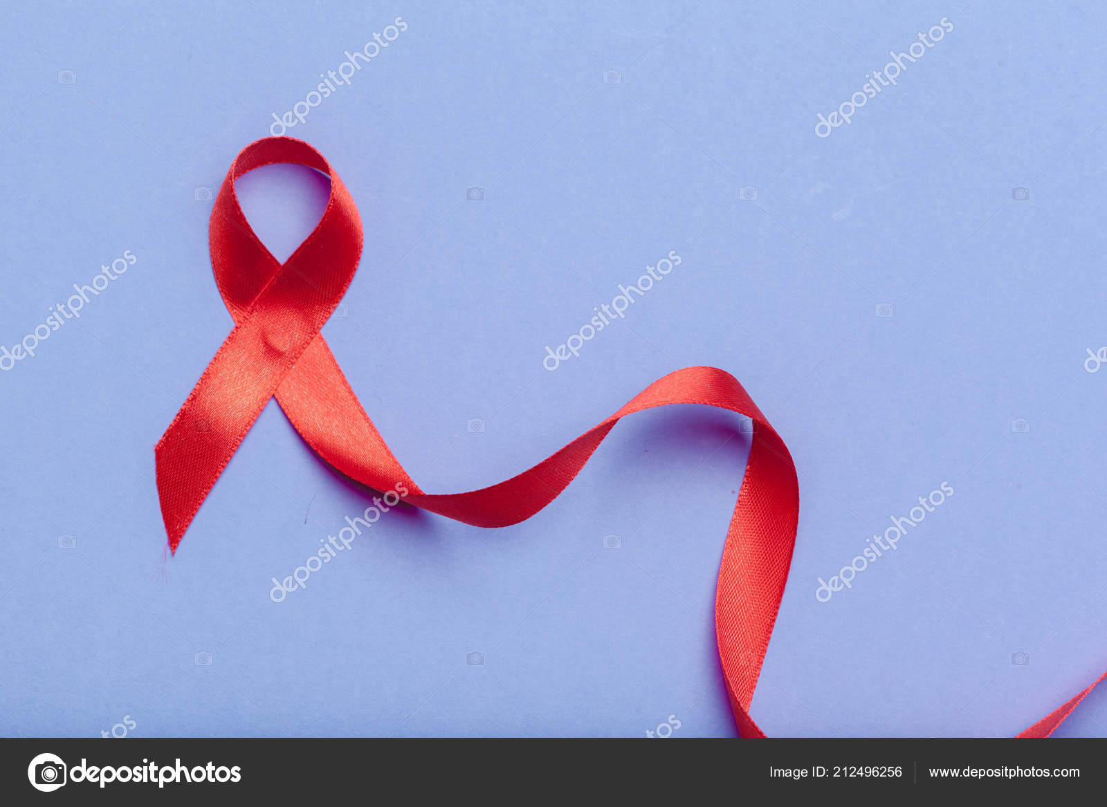 Ribbon Hiv Aids Blue Background Stock Photo by ©Fotofabrika 212496256