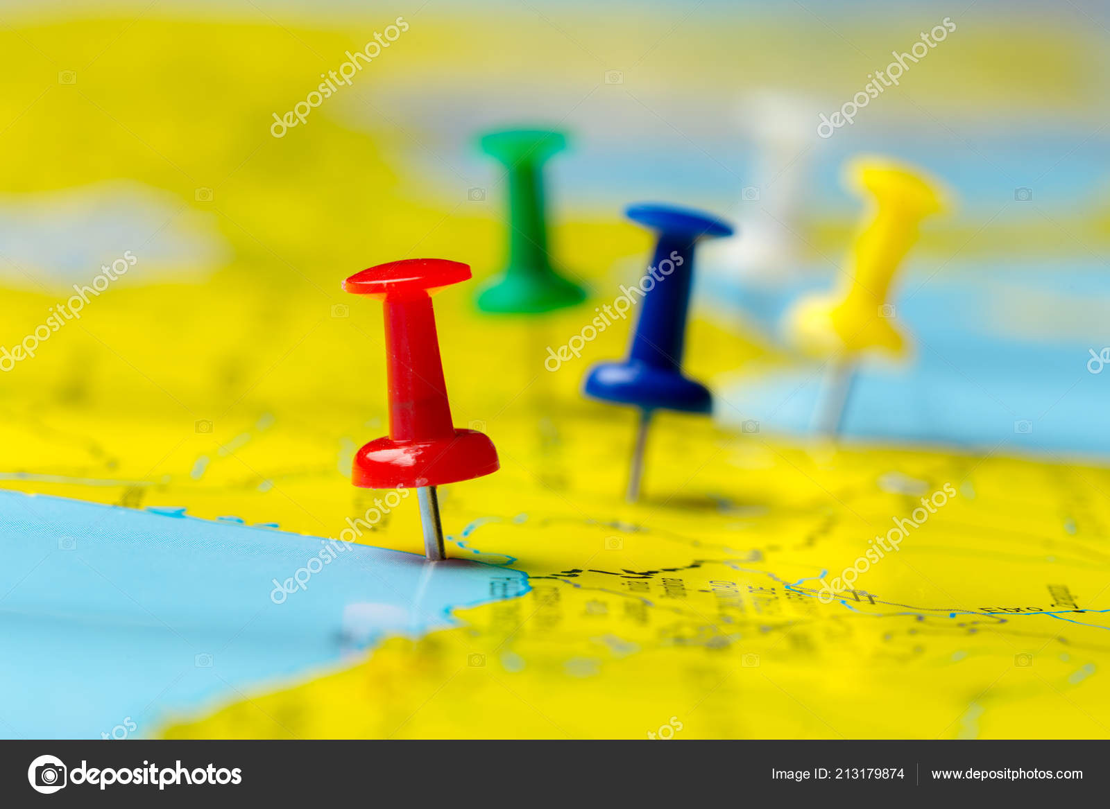 Travel Destination Points Map — Stock Photo © Fotofabrika #213179874