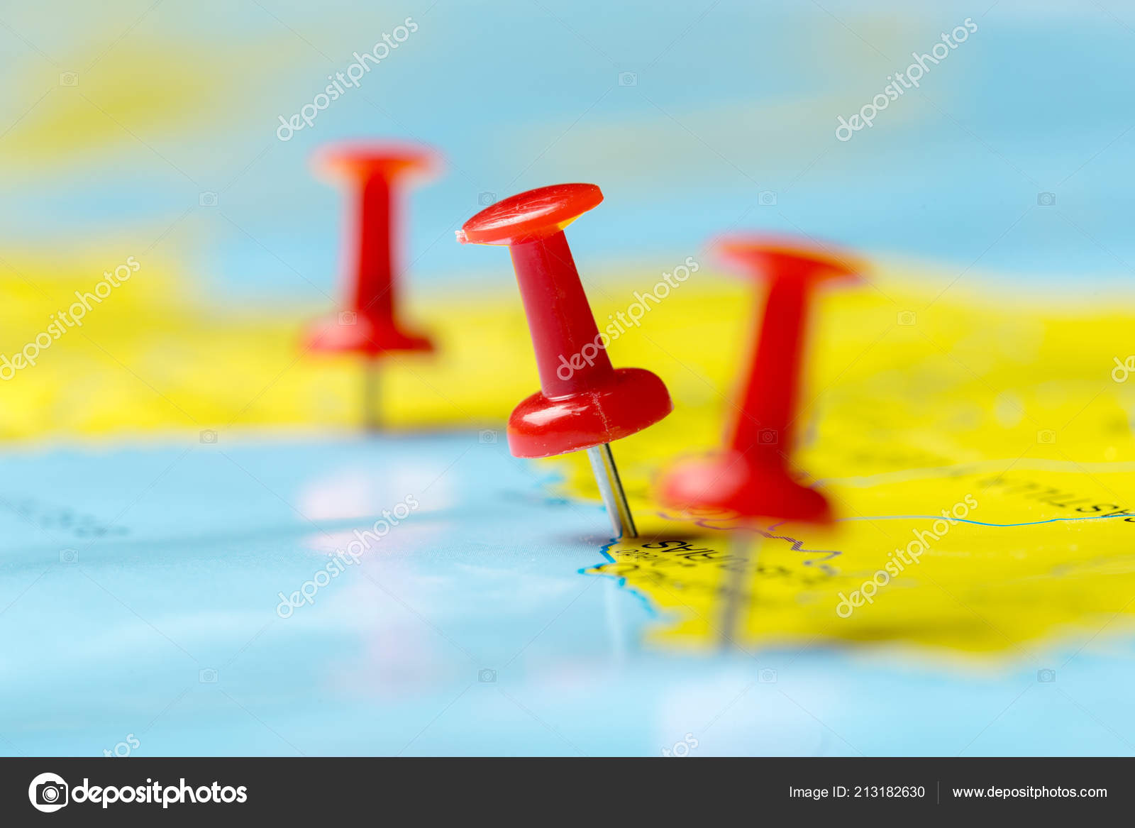 Travel Destination Points Map — Stock Photo © Fotofabrika #213182630