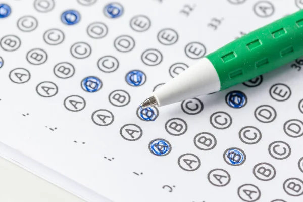 Test Score Sheet Answers Stock Photo by ©Fotofabrika 209004310