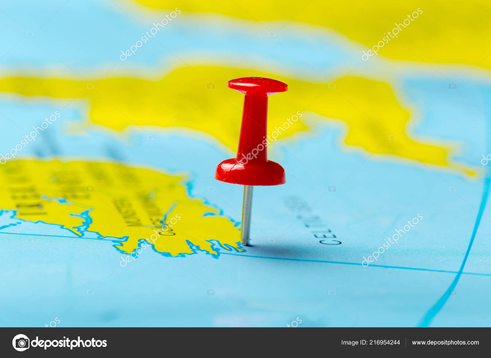 Travel Destination Pin Point Map Close — Stock Photo © Fotofabrika ...