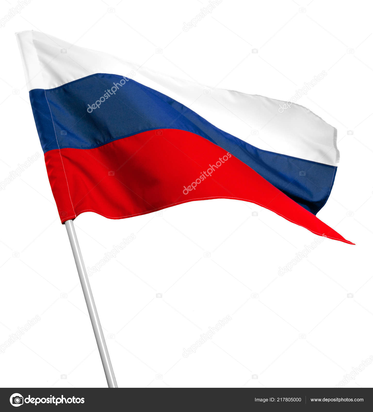 Russia Flag Waving Isolated White Background Stock Photo by ©Fotofabrika 217805000