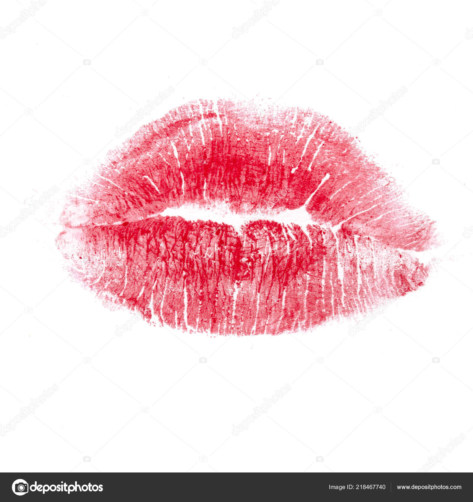 Red Kiss Isolated White Background Stock Photo by ©Fotofabrika 218467740