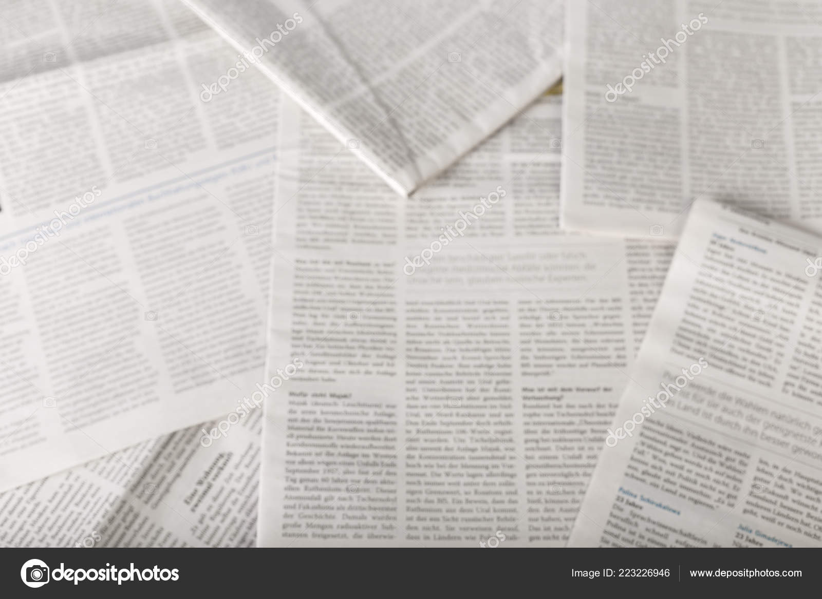 Top View Newspaper Background Stock Photo by ©Fotofabrika 223226946