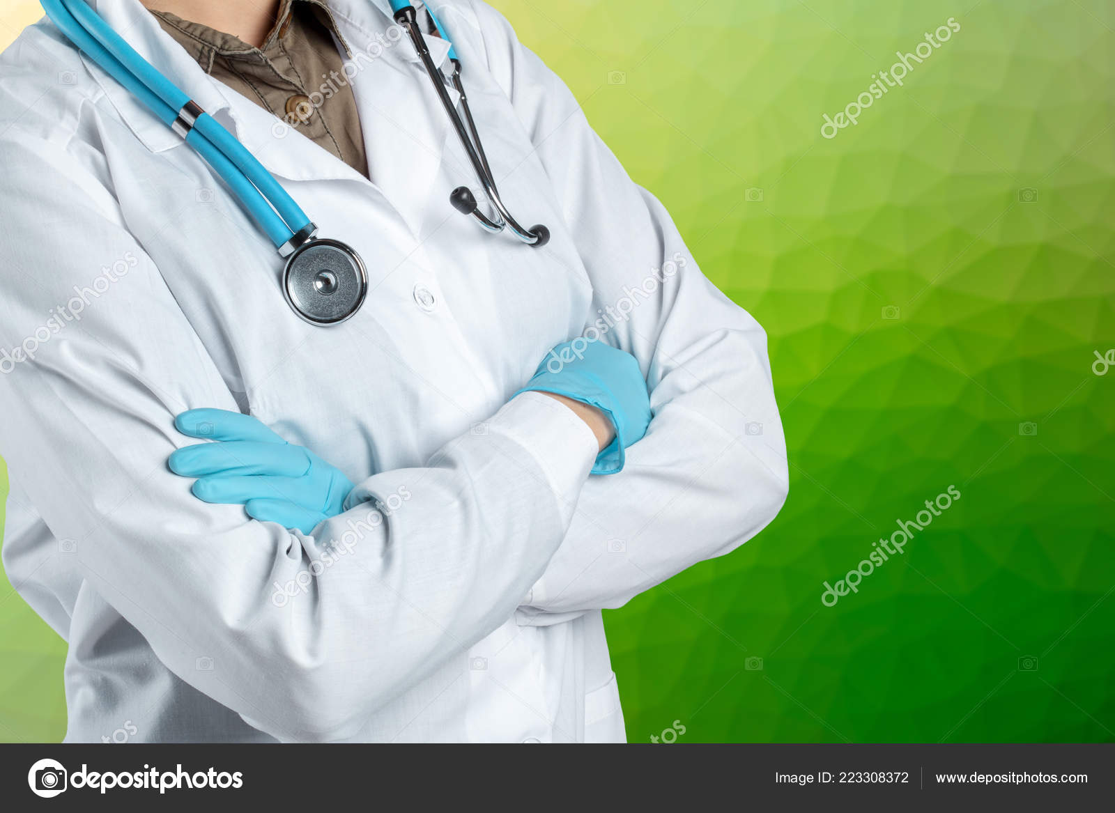 Front View Medical Doctor White Coat Stock Photo by ©Fotofabrika 223308372
