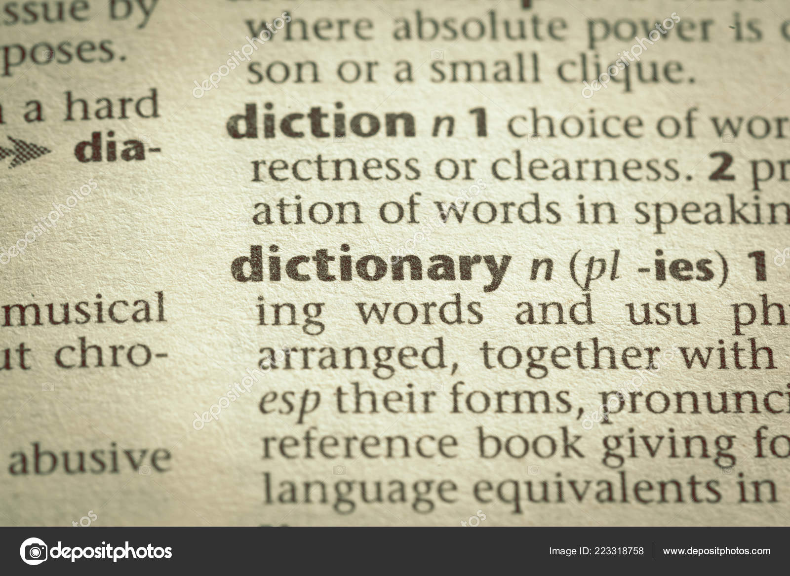 Close Dictionary Definition Word Stock Photo by ©Fotofabrika 223318758