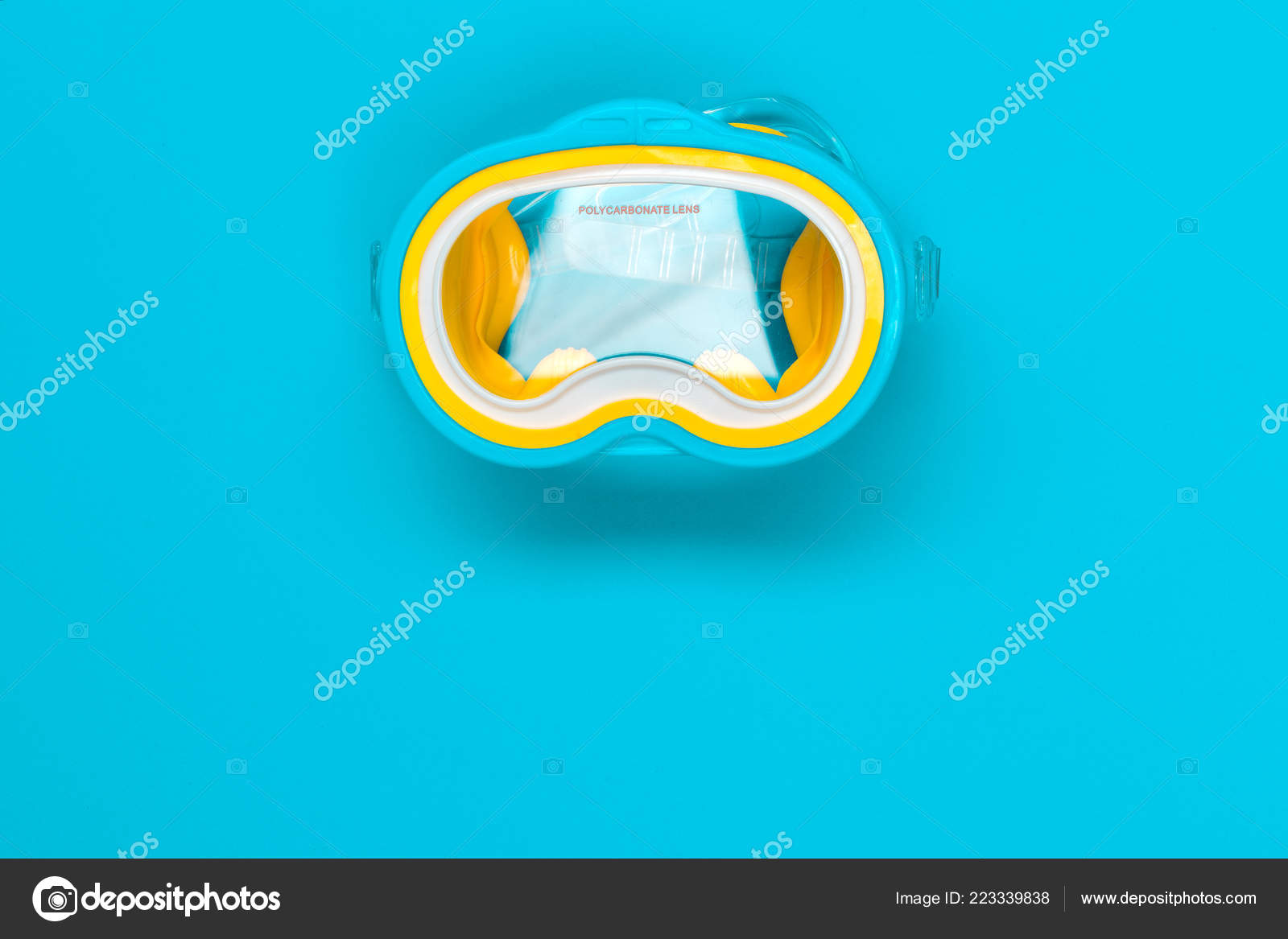 Diving Goggles Isolated Color Background Stock Illustration by ...
