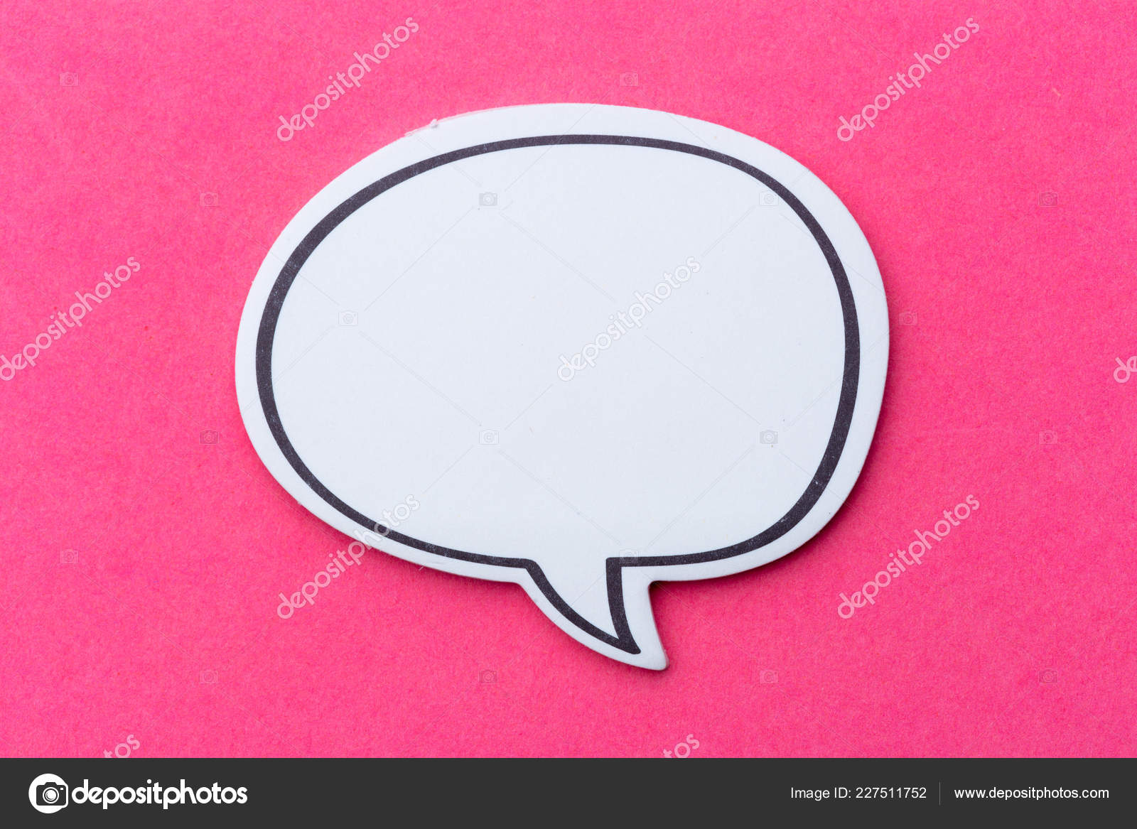 Social Media Chat Concept Blank Empty Chat Bubble Text — Stock Photo ...
