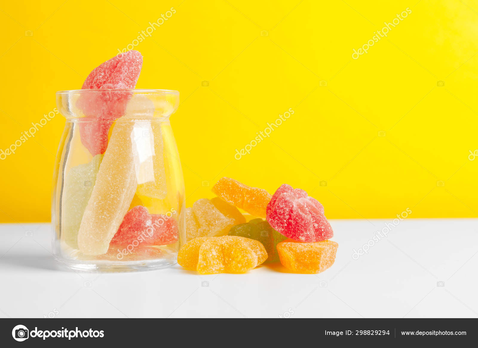 Bottles Sweet Candies Table Stock Photo by ©Fotofabrika 298829294