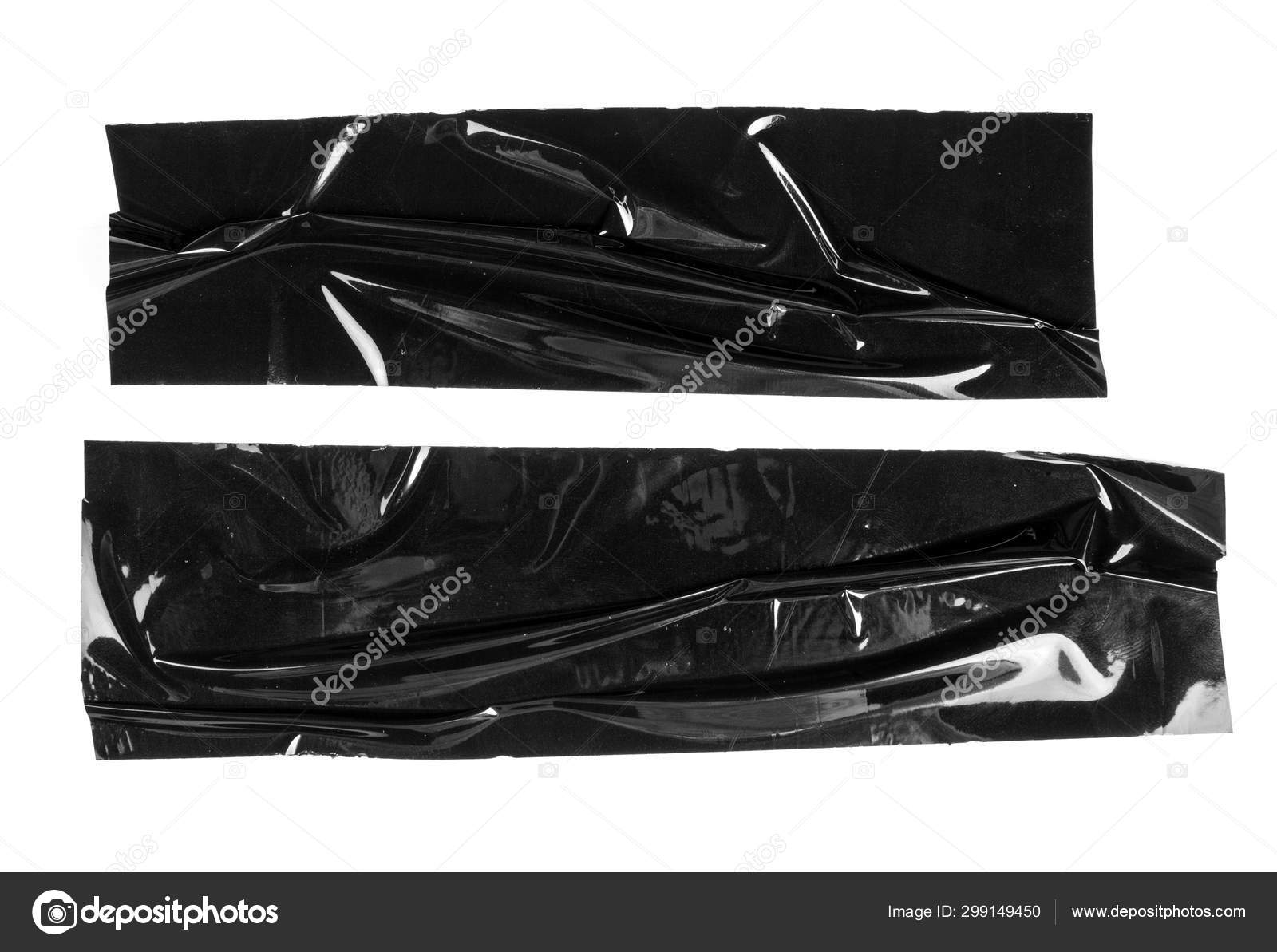 Black Electrical Tape Isolated White Background Stock Photo by ...