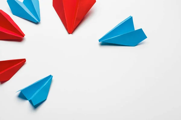 White Paper Airplane Red Background Stock Photo by ©Fotofabrika 299166082