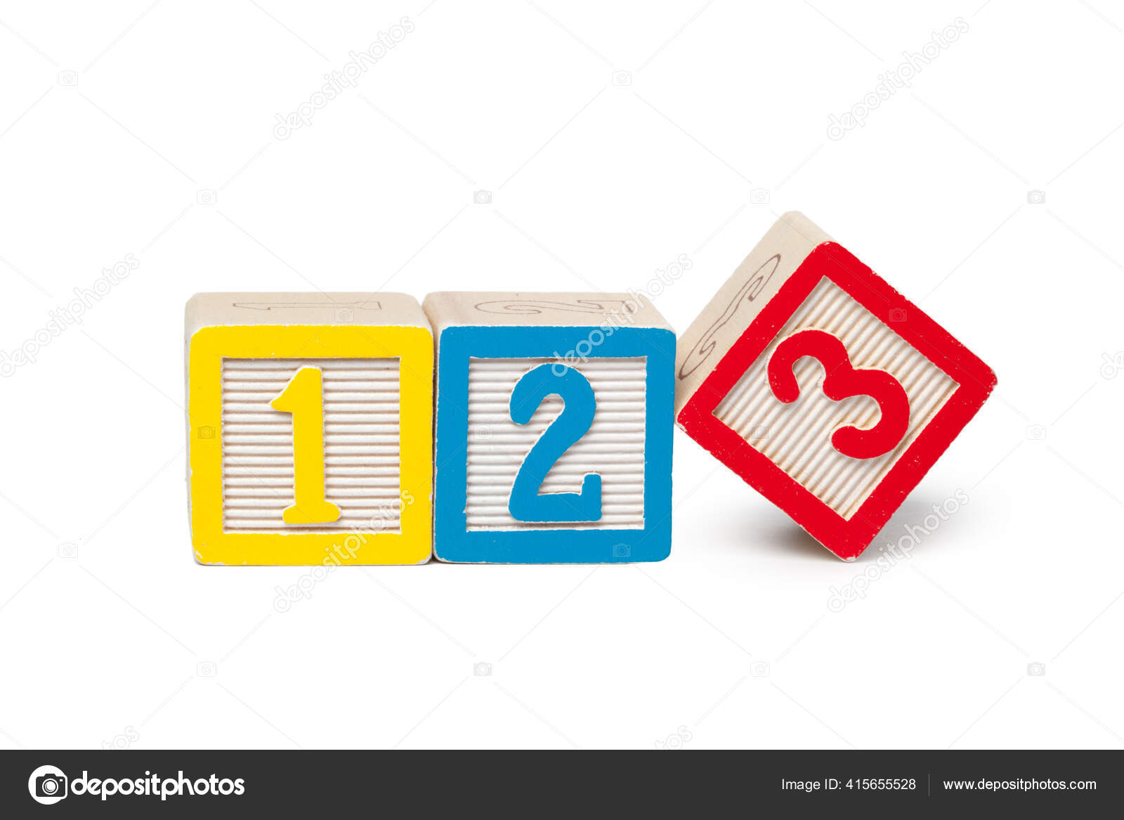 Wooden alphabet blocks isolated on white background. High quality photo ...