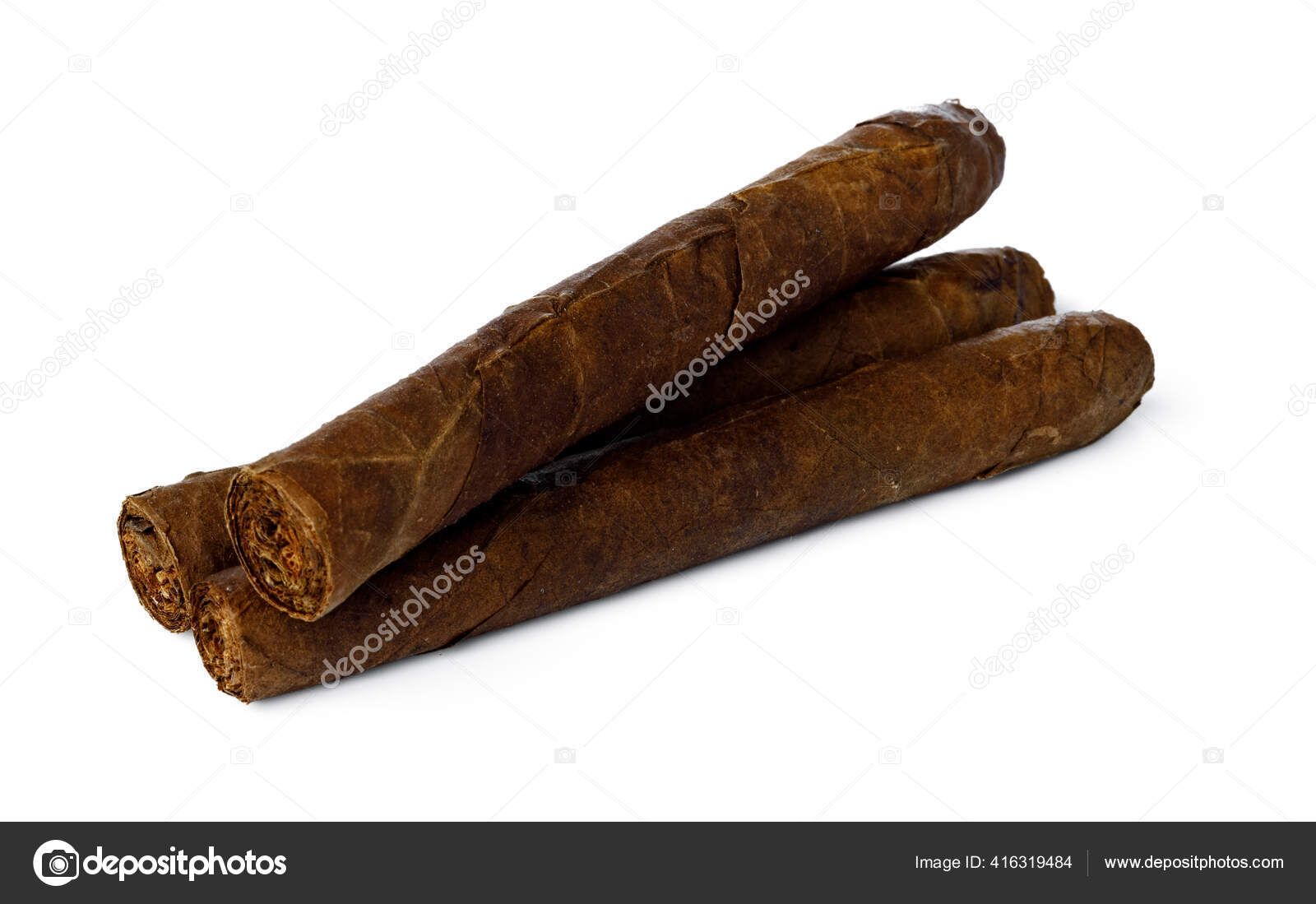 Bunch of hand rolled cigars isolated on white Stock Photo by ...
