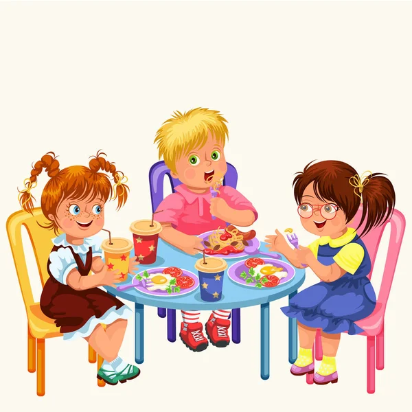 22,131,194 ilustraciones de stock de Niña almorzando | Depositphotos