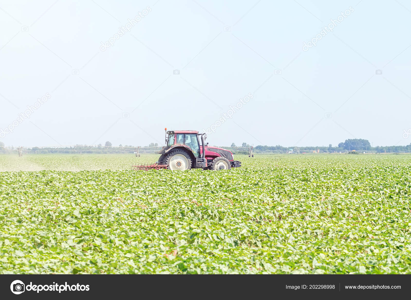 Tractor Green Field Agriculture Machine — Stock Photo © Allexxandar ...