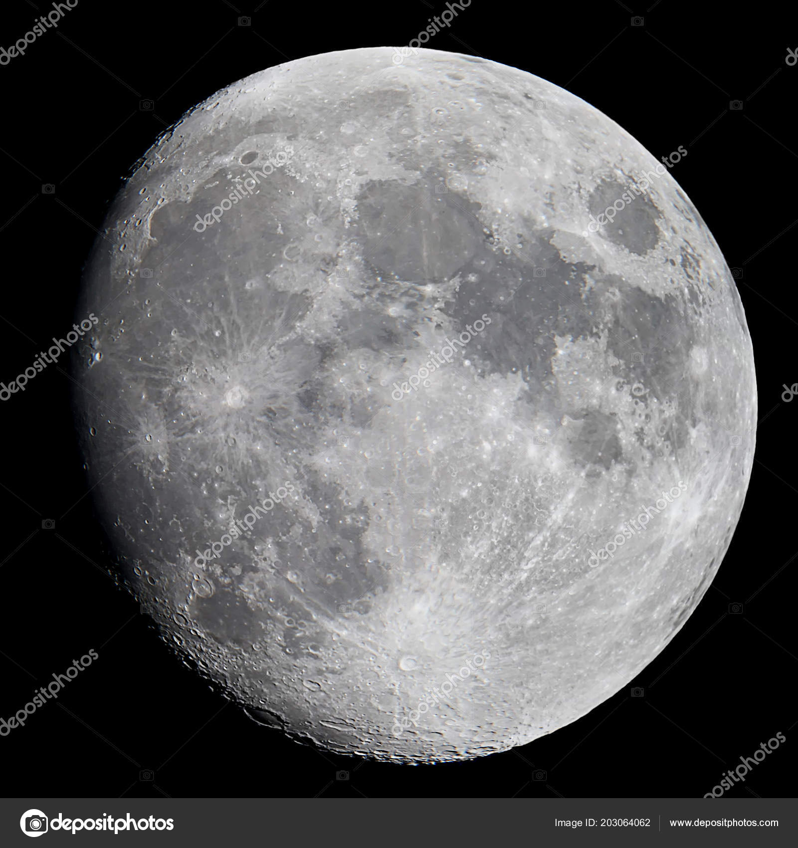 Fond Demi Lune Lune Gibbous Satellite Naturel Terre — Photographie ...