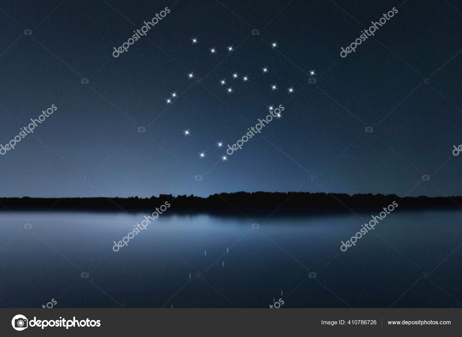 Sagittarius Star Constellation Night Sky Cluster Stars Deep Space ...