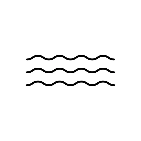 Icon: water flow | Water flow icon. river crossing sign. Flowing water ...