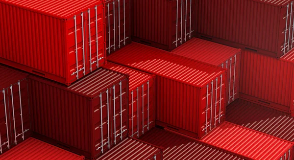 Stack of containers box, worldwide of import export business Stock ...