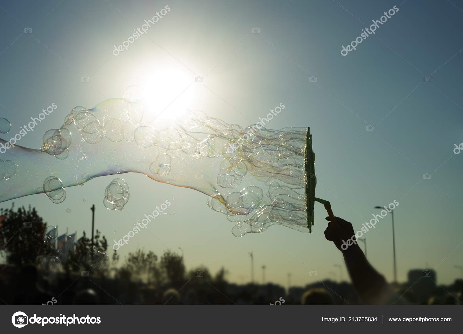 Big Soap Bubble Flying Bubbles Show Outdoors Stock Photo by ©borjomi88 ...