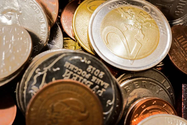 Pile Multiple Coins Business Background — Stock Photo © borjomi88 ...