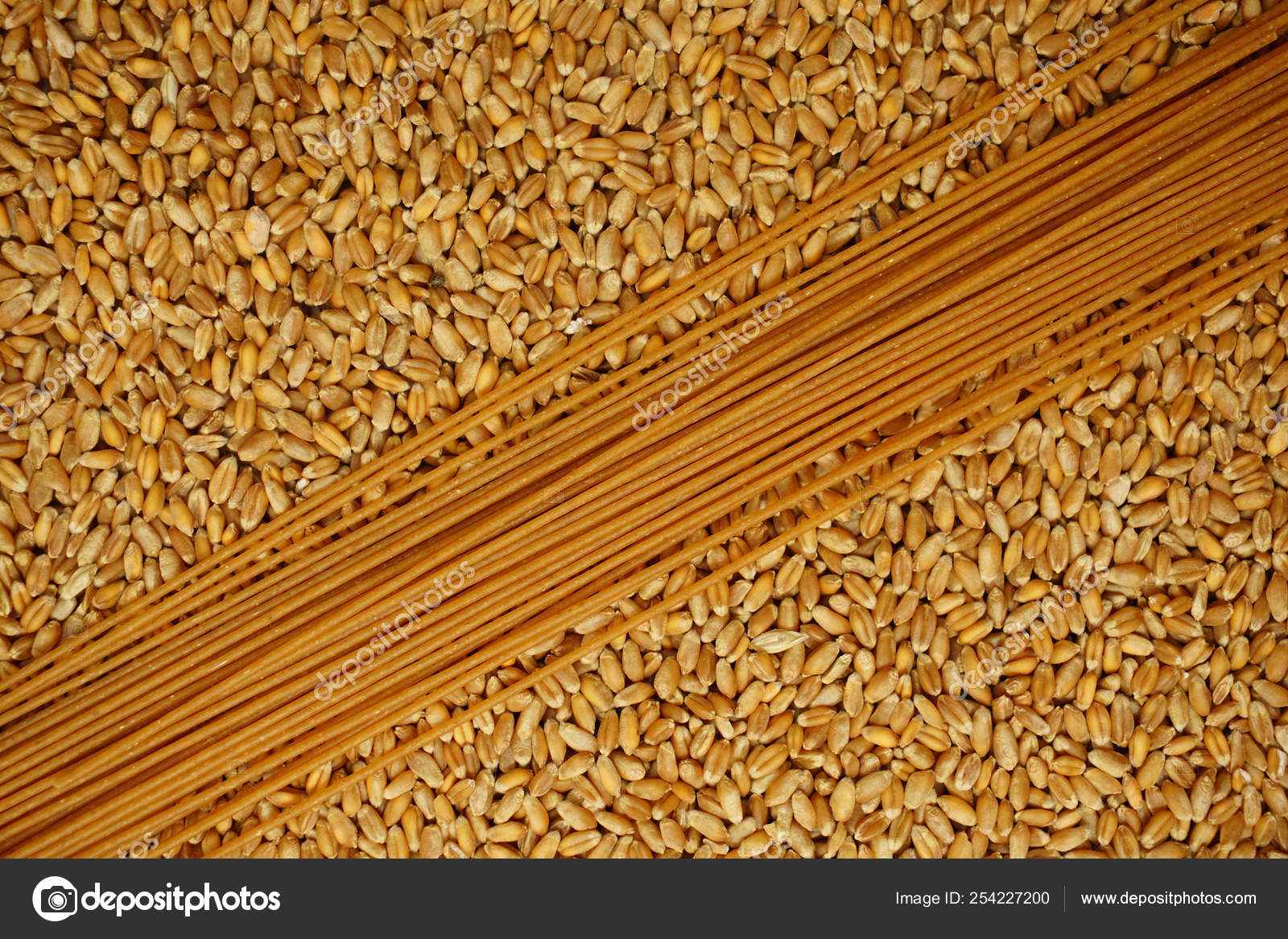 Marrón Pasta Italiana Semillas Fondo Alimentos Crudos — Foto de stock ...