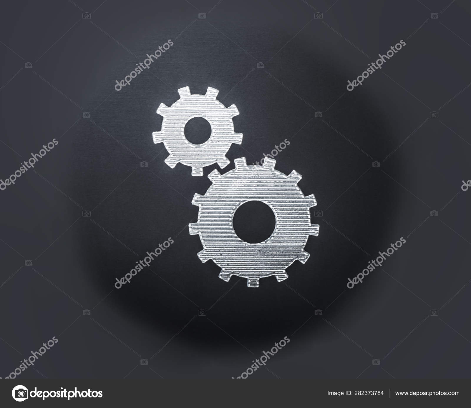 Gear Icons Two Gear Wheels Gearing Stock Photo by ©borjomi88 282373784