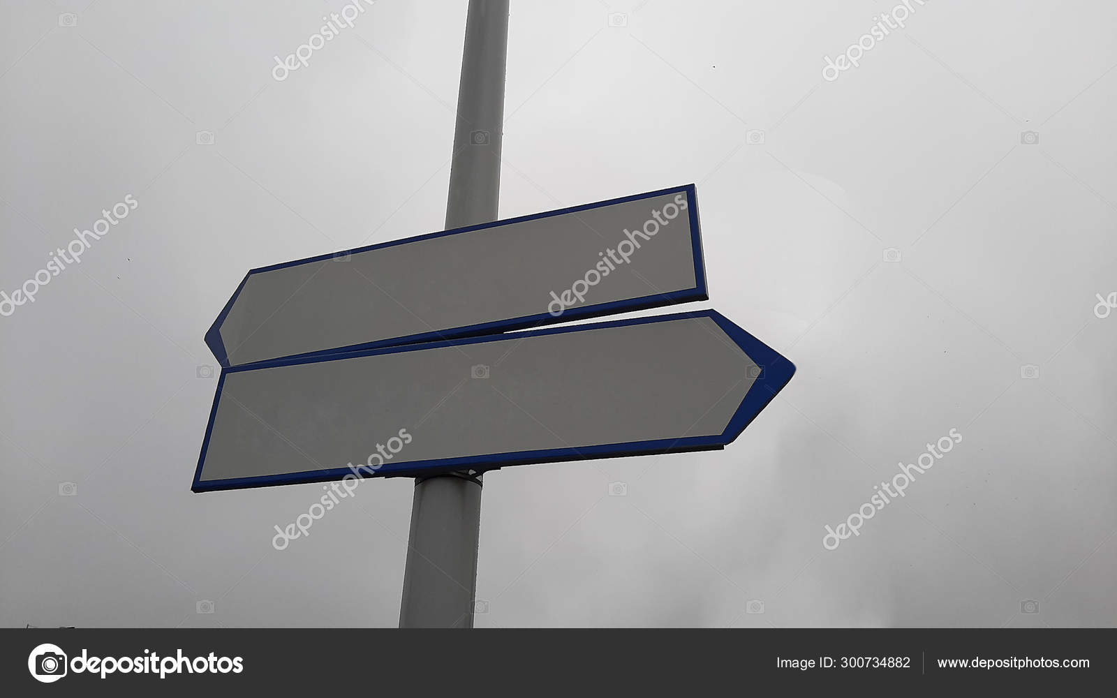 Vintage Blank Street Sign