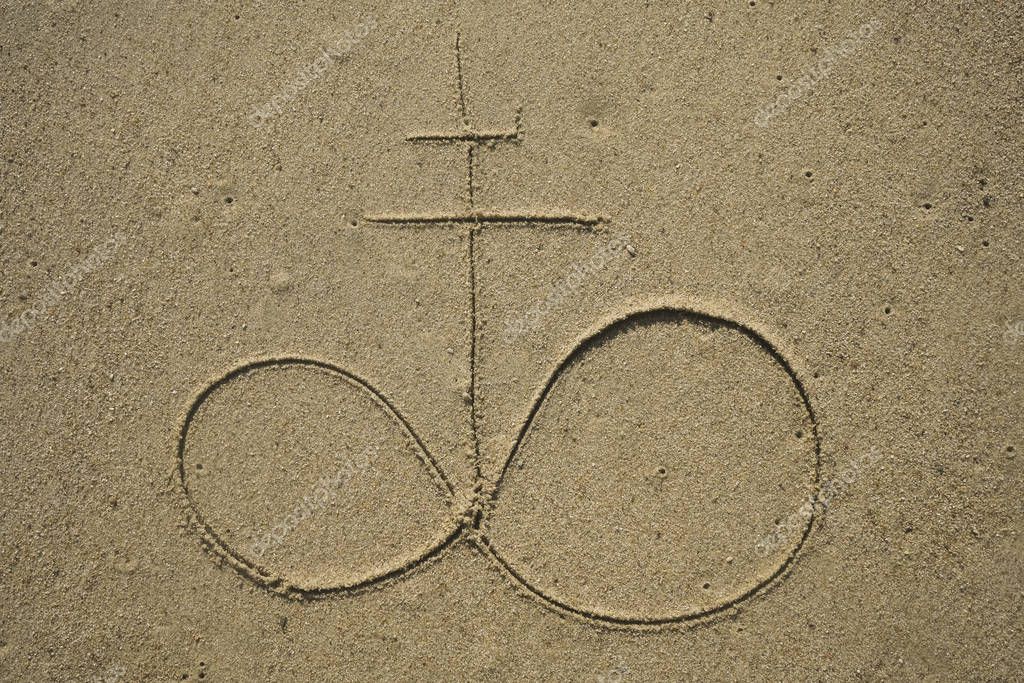 Dibujo Del Símbolo Del Doble Infinito