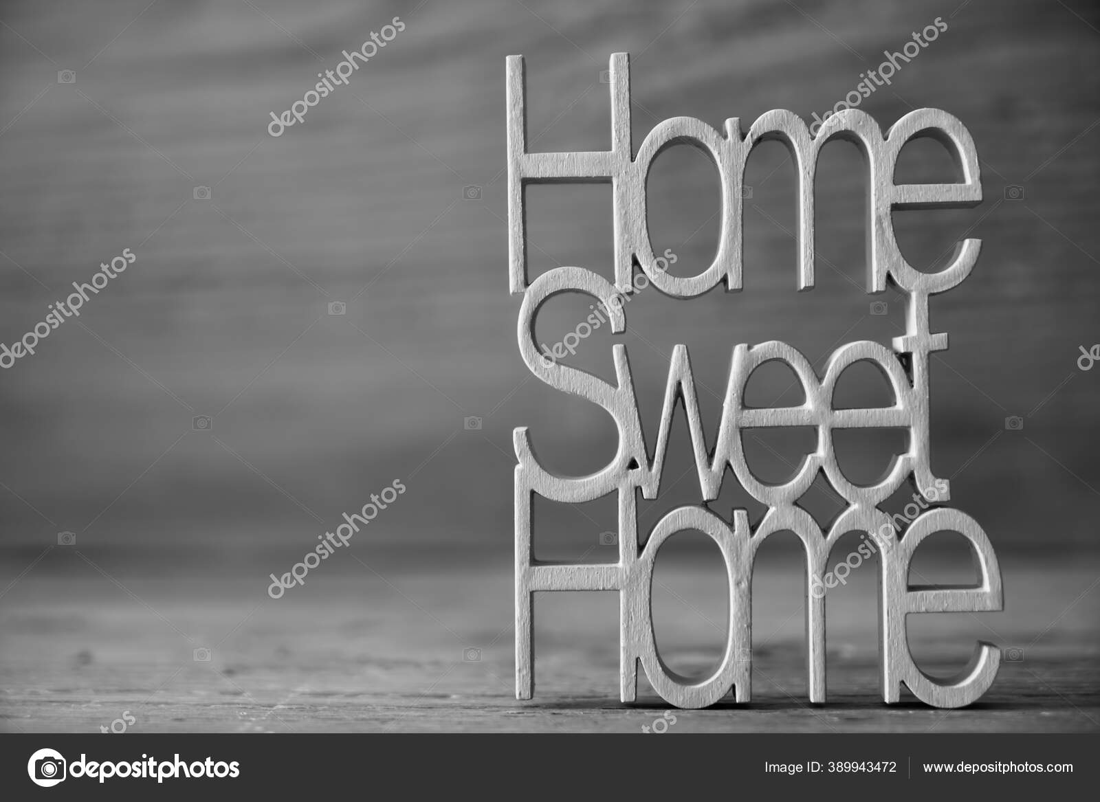 Letters Making Words Home Sweet Home Empty Copy Space Inscription Stock ...