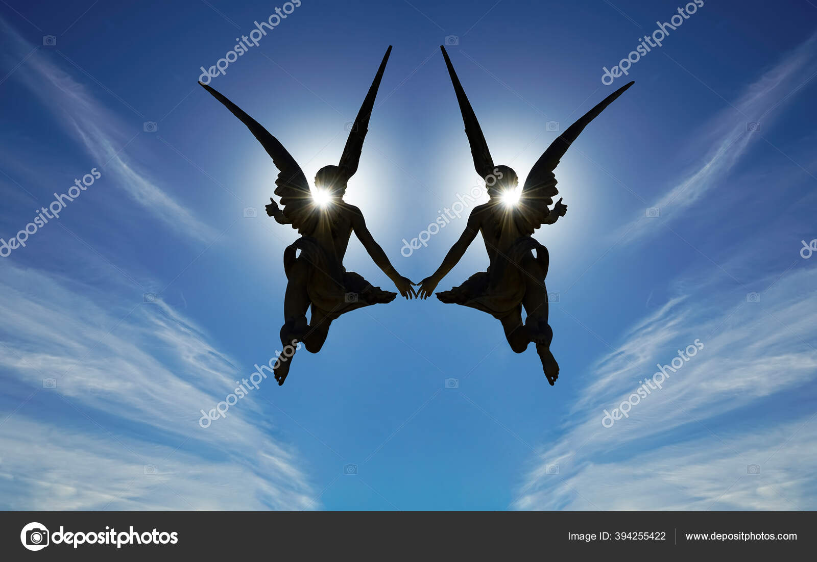 Two Angels Holding Hands