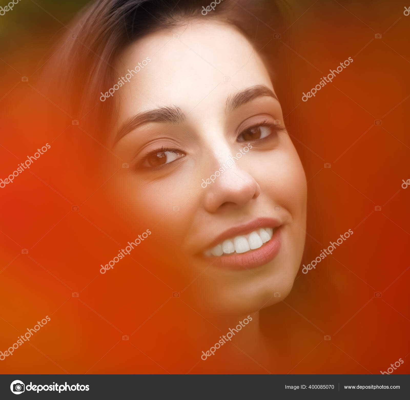 Latin Hispanic Woman Long Eyelashes Beautiful Smokey Eyes Makeup ...