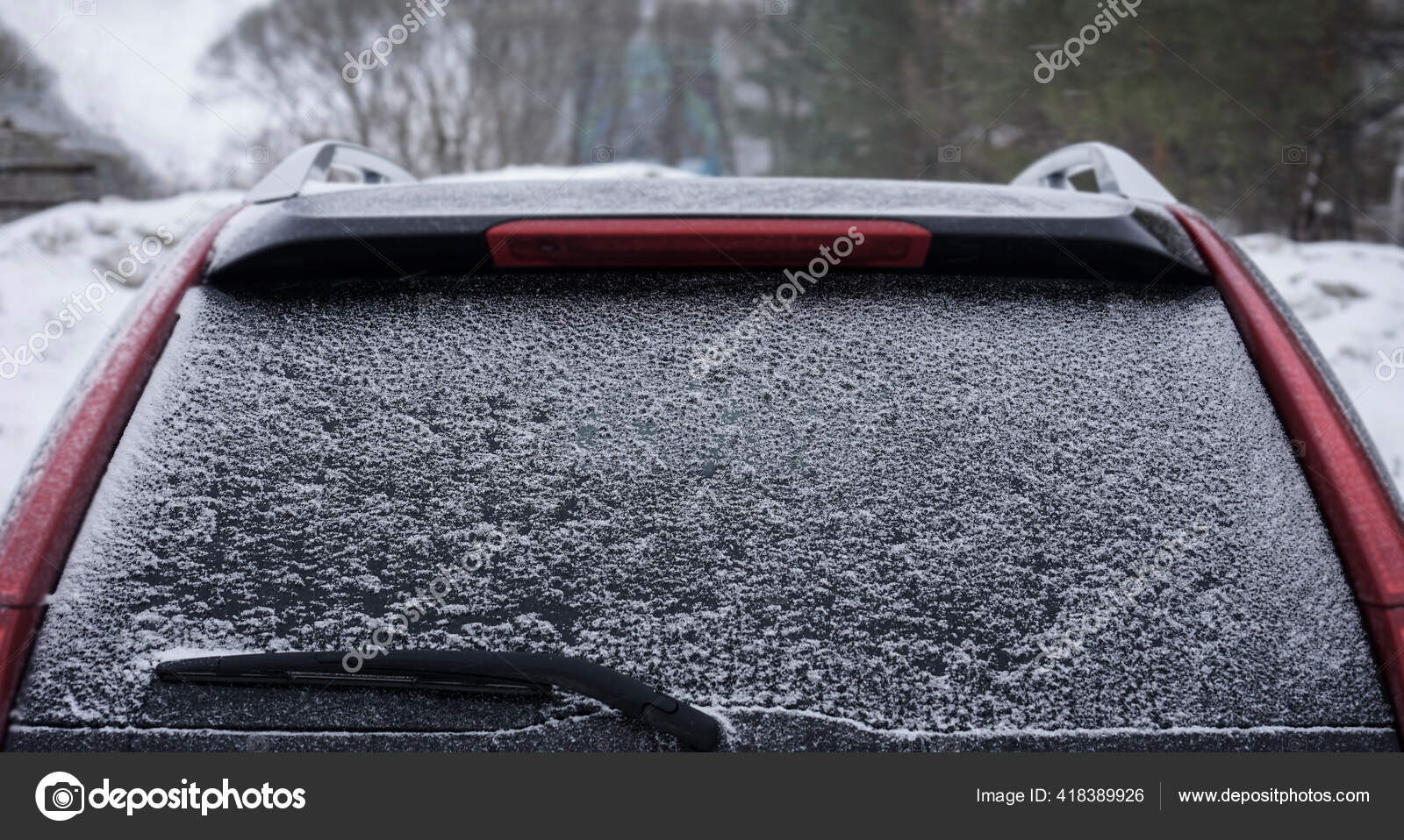 Frozen Car Window